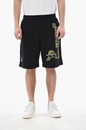Givenchy Shorts Aus Geb&uuml;rsteter Baumwolle GRAFFITI Mit Print Givenchy