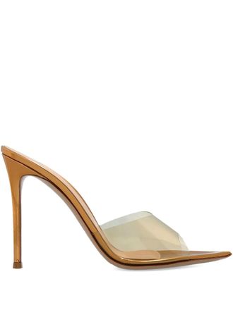 Gianvito Rossi sandales métallisées Elle 120 mm à bout pointu - Or
