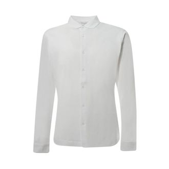 Balmain Langarm-Baumwollhemd - - Shirts - Herren - Wei&szlig; - L
