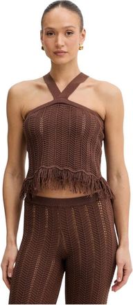 Twinset Damen, Oberteile, Braun, XSGr&ouml;&szlig;e