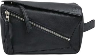 Loewe Sac bandouli&egrave;re Puzzle Classic Calf Pre-owned - Homme - Pre-owned - Noir - Taille: ONE Size