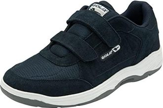 Gola Homme Belmont 2 Suede Wide Twin Bar Chaussure de Marche, Bleu Marine, 44.5 EU Large