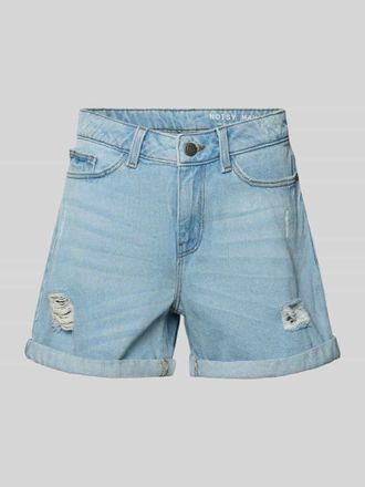 Noisy May Jeansshorts im Destroyed-Look Modell SMILEY