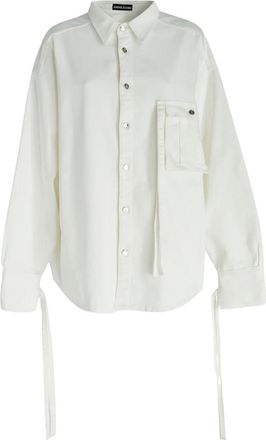 ADĀMO Andrea Adamo Femme, Blouses et Chemises, Blanc, Taille: 42 FR Long Sleeve Shirt