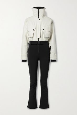 Cordova Combinaison De Ski Bicolore En Laine Mélangée Et En Serge À Ceinture The Telluride - Ivoire