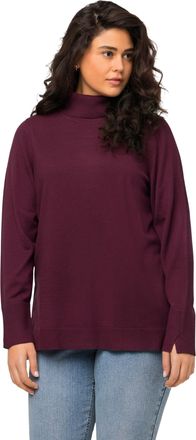 Ulla Popken Damen, große Größen, Rollkragenpullover, breite Rippbündchen, Langarm