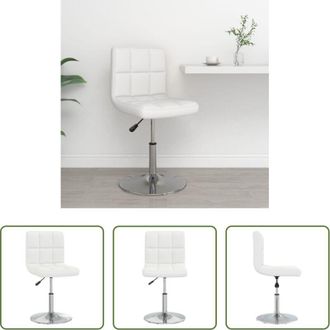 vidaXL vidaXL Barstuhl Wei&szlig; - Barhocker Wei&szlig; Kunstleder