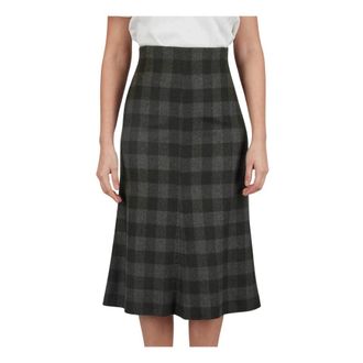 Kiton Regular Geometric Midi Skirt - - Skirts - Damen - Gr&uuml;n - S