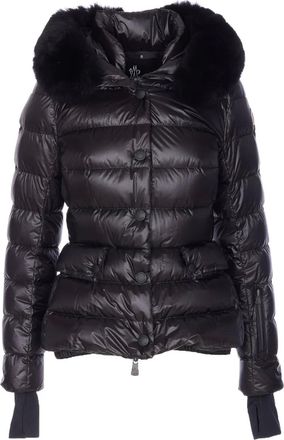 Moncler doudoune Armoniques bordée de fourrure - Noir