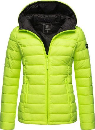 Marikoo Steppjacke Luci modische Damen Übergangsjacke mit großer Kapuze