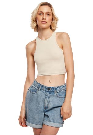 Urban Classics Damen Top Cropped Rib Top, Geripptes Top für Frauen, kurz geschnitten, Slim Fit, erhältlich in vielen Farbvarianten, Größen XS-5XL