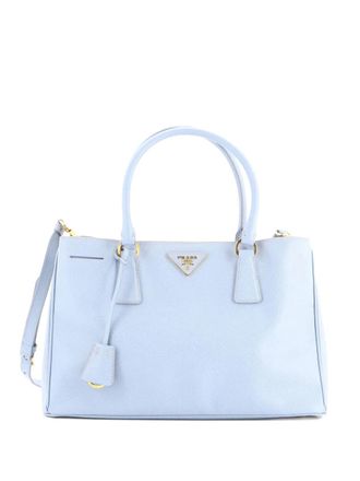 Prada Gardeners Saffiano Leather Medium tote bag - Bleu