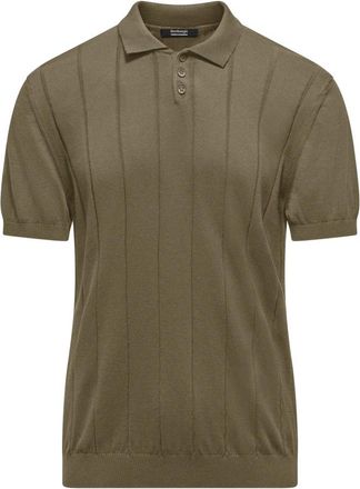 Bomboogie Homme, Pulls, Vert, Taille: 3XL Pull en coton avec large col c&ocirc;tel&eacute;