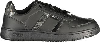 Gas Schwarze Polyurethan Damsneaker