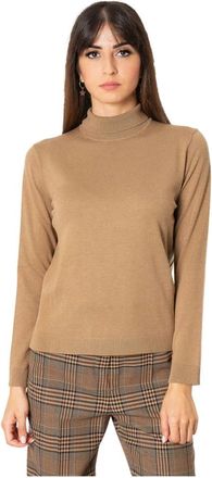 Max Mara Pull &agrave; col roul&eacute; - Femme - Pulls - Brun - Taille: 42 FR
