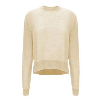Jil Sander Round-Neck Strickwaren - - Knitwear - Damen - Gelb - S