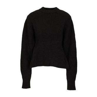 Rotate Rundhals-Pullover aus Alpakawollmischung - - Knitwear - Damen - Schwarzk - M