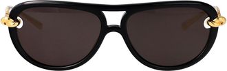 Bottega Veneta Lunettes De Soleil - Noir