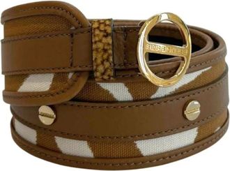 Borbonese Femme, Accessoires, Brun, Taille: ONE Size Adjustable Printed Belt