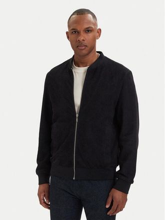 Karl Lagerfeld Lederjacke 555011 562411 Dunkelblau Regular Fit
