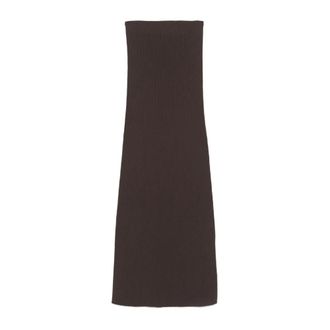 Max Mara Maxi Rippenstrickrock - - Skirts - Damen - Braun - XS