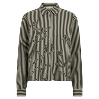 Mos Mosh MOS Mosh - MMNolina Quoza Shirt - Femme - Blouses et Chemises - Vert - Taille: 38 FR