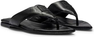 HUGO BOSS Femme Ellye_Thong_napd, Noir 1, 37 EU