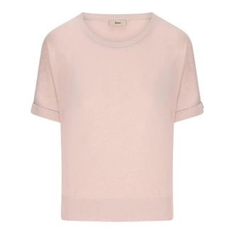 Herno Femme, Pulls, Rose, Taille: 40 FR Maille Ras du Cou