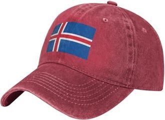 Generic Sun Protection Casquettes Drapeau De LIslande L&eacute;ger Baseball Casquette Classique Anti-Soleil Cap pour Ext&eacute;rieur Soir&eacute;es Les Saisons