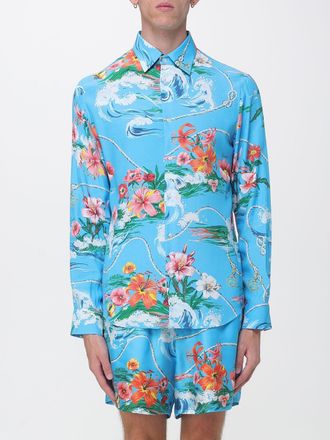 Gucci L&auml;ssiges Viskosehemd mit durchgehendem Blumendruck