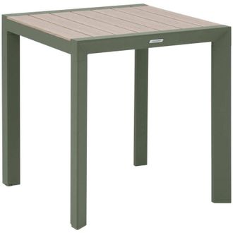 Hesperide Hesperide - Gartentisch Evasion Holzoptik Leinen & Lorbeergr&uuml;n 2 Sitzer lates aus Aluminium - Hesp&eacute;ride