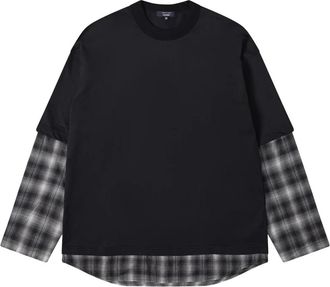 Comme Des Gar&ccedil;ons Langarmshirt mit horizontalen Streifen - - Tops - Herren - Schwarzk - L