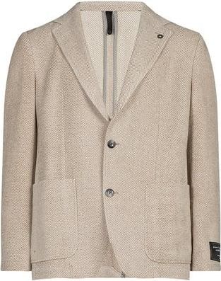 Strellson Blazer droit en laine m&eacute;lang&eacute;e