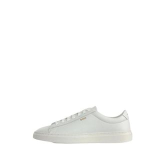 HUGO BOSS Kieran Court-Sneaker aus genarbtem Leder - - Shoes - Herren - Wei&szlig; - 42 EU