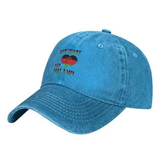 Generic Mon Coeur, Mon Pays, Mon Malawi Homme Femme Hip-Hop Cap Confortable Casquettes Snapback L&eacute;ger Casquette De Baseball pour Golf Ext&eacute;rieur Toutes Les Sai