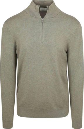 Profuomo Pullover Half Zip Luxury Basic Vert