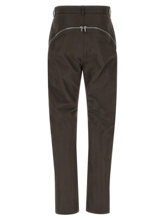 Rick Owens Mens Brown Cotton Casual Pants