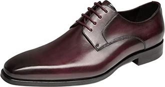 Generic Chaussures habill&eacute;es for Hommes, Chaussures Derby &agrave; Lacets, Bout Rond Bruni, en Cuir, antid&eacute;rapantes, Semelles Basses en Caoutchouc, Classiques et ant