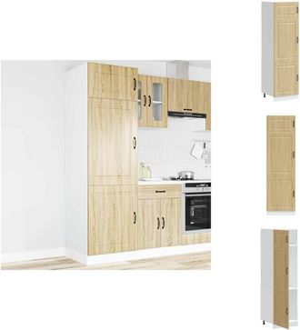 vidaXL Vidaxl - Armoire de cuisine Kalmar chêne sonoma bois dingénierie - Armoire De Cuisine - Armoires De Cuisine - Armoire De Cuisine Blanche - Armoire
