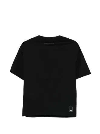 Emporio Armani Logo Cotton T-shirt - Black