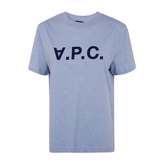 A.P.C. A.p.c. - T-shirt Chino Bleu Ciel - Femme - Tops - Bleu - Taille: 38 FR