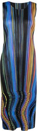 Pleats Please Issey Miyake robe Warp - Noir