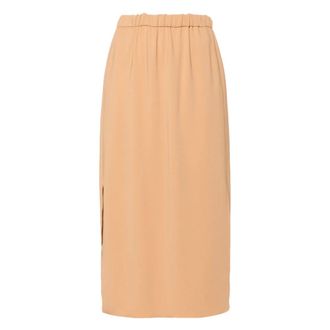Forte_Forte Femme, Jupes, Beige, Taille: 40 FR Jupe crayon stretch en cr&ecirc;pe cady