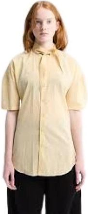 Christophe Lemaire Femme, Blouses et Chemises, Jaune, Taille: 36 FR Veste Courte &agrave; Deux Poches
