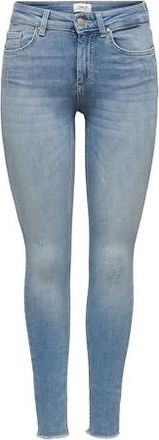 Only Jean Skinny ONLBLUSH Taille Moyenne Skinny Fit Jeans Light Blue Denim XL 32 Light Blue Denim XL / L32