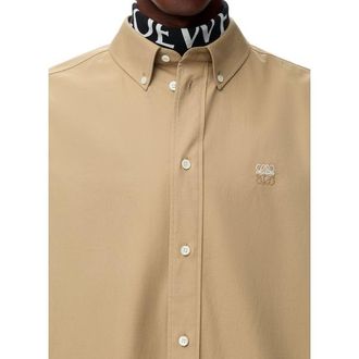 Loewe Chemise en serg&eacute; de coton bross&eacute; mi-&eacute;pais