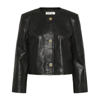 Inwear BelukaIW Lederbomber - - Jackets - Damen - Schwarzk - L