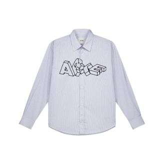 Arte Gestreiftes Blockhemd - - - Blouses & Shirts - Damen - Blau - M