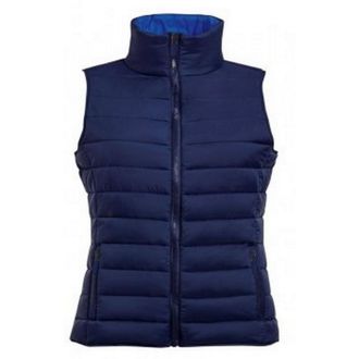 SOLS Womens/Ladies Wave Padded Water Repellent Bodywarmer/Weste (Navy)