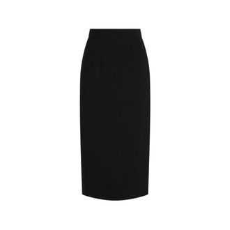 Dolce & Gabbana Woll-Bleistiftrock - - Skirts - Damen - Schwarzk - S